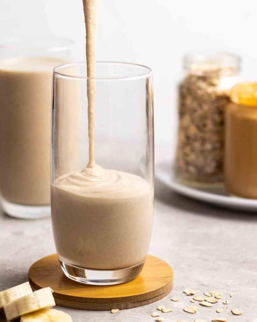 Peanut Butter Banana Oatmeal Smoothie – My Plantiful Cooking