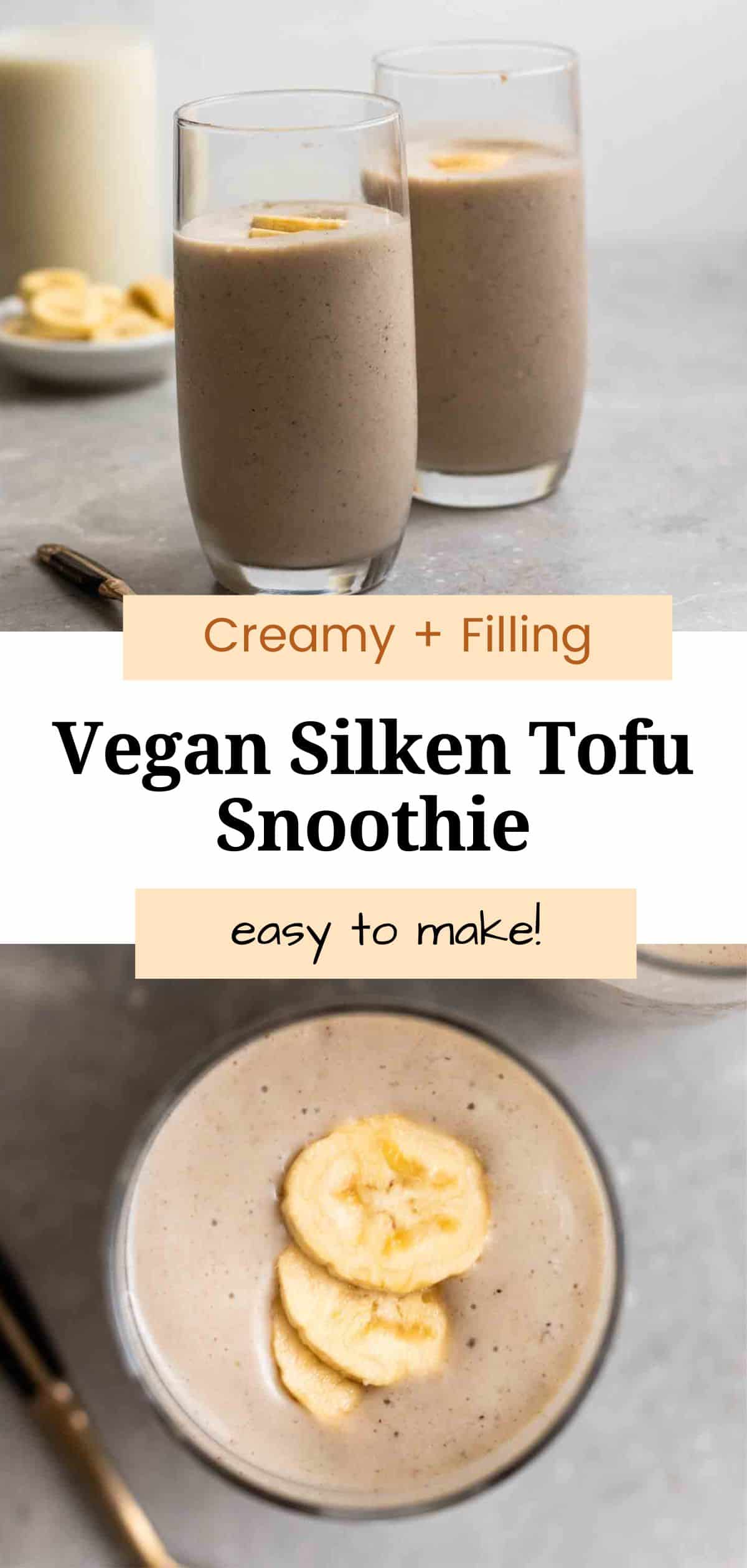 Creamy Silken Tofu Smoothie – My Plantiful Cooking