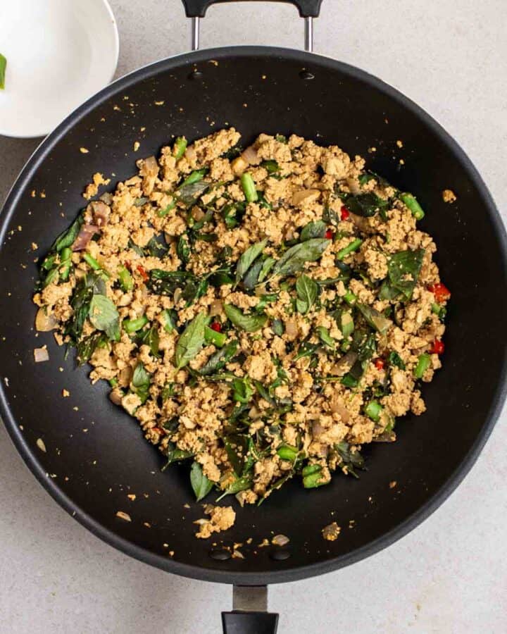 Thai Basil Tofu Stir-fry (vegan pad krapow) – My Plantiful Cooking