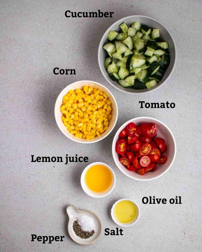 Tomato Cucumber Corn Salad – My Plantiful Cooking