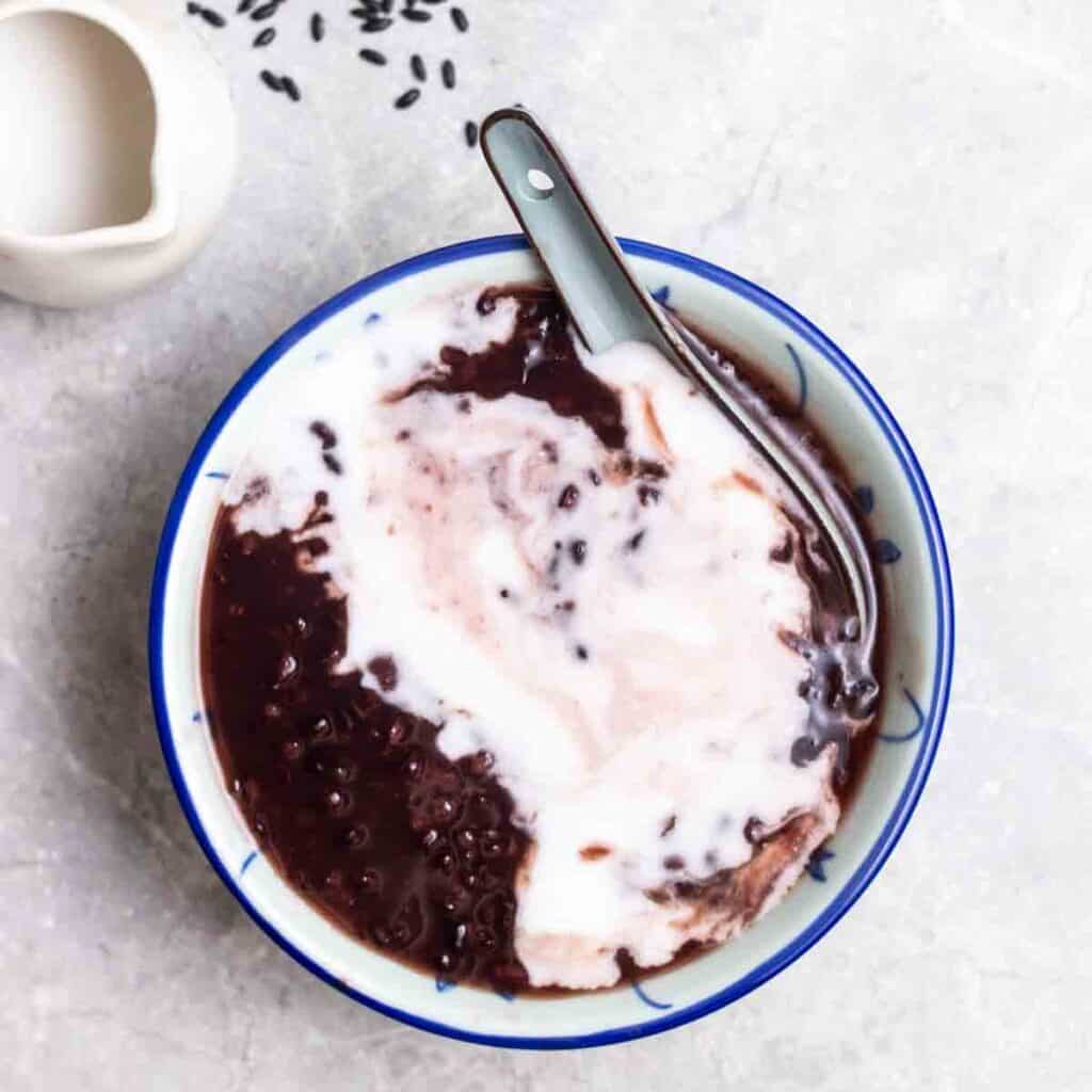 Creamy Black Glutinous Rice Dessert – My Plantiful Cooking