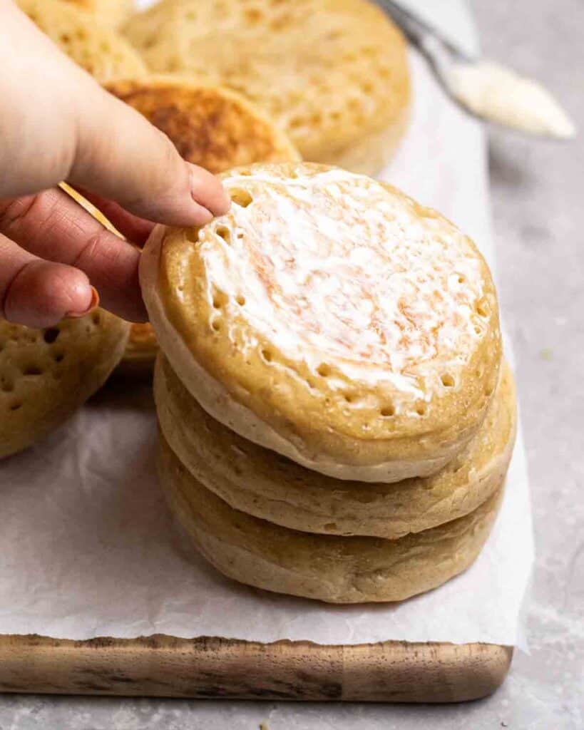 Vegan Crumpets – My Plantiful Cooking