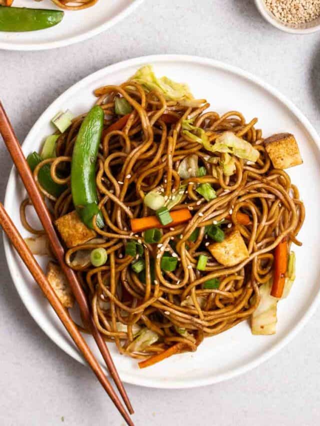 Creamy Peanut Sauce Rice Noodles – My Plantiful Cooking