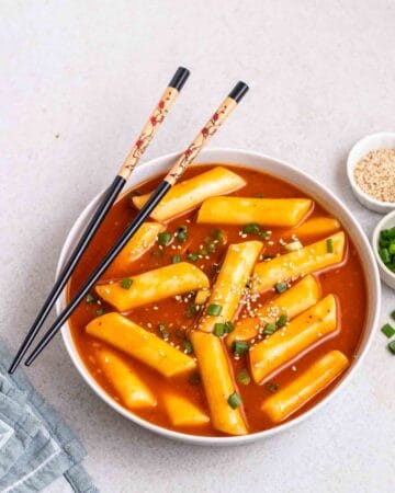 Vegan Tteokbokki (spicy rice cakes) – My Plantiful Cooking
