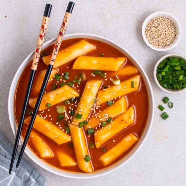 Vegan Tteokbokki (spicy rice cakes) – My Plantiful Cooking