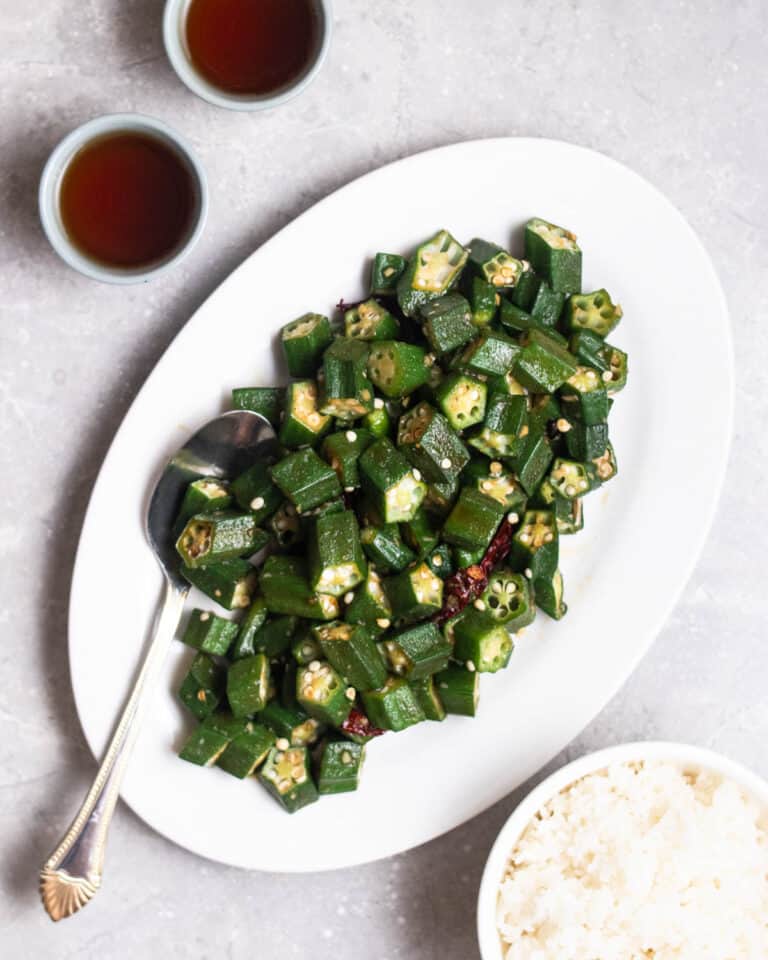Chinese Okra Stir-fry – My Plantiful Cooking