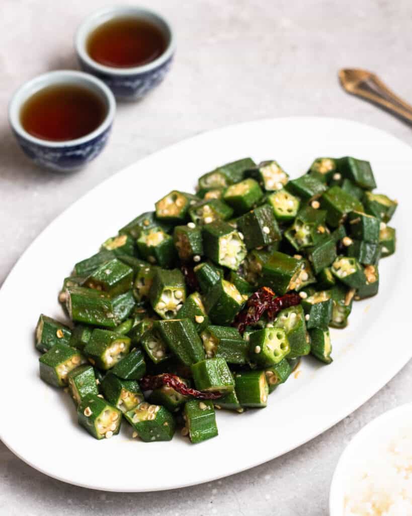 Chinese Okra Stir-fry – My Plantiful Cooking
