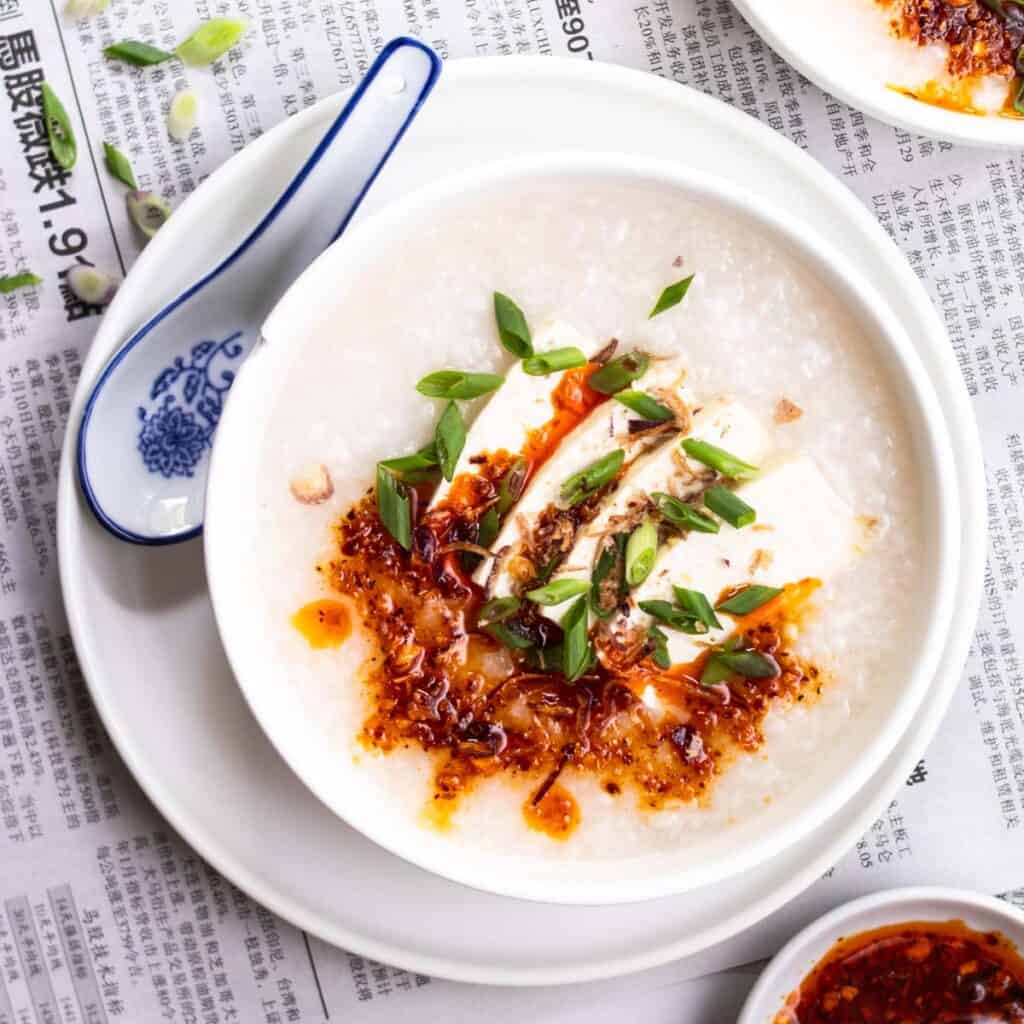 Creamy Rice Cooker Congee – My Plantiful Cooking