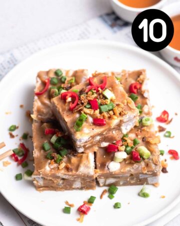 Chinese steamed yam cake (taro cake) – My Plantiful Cooking