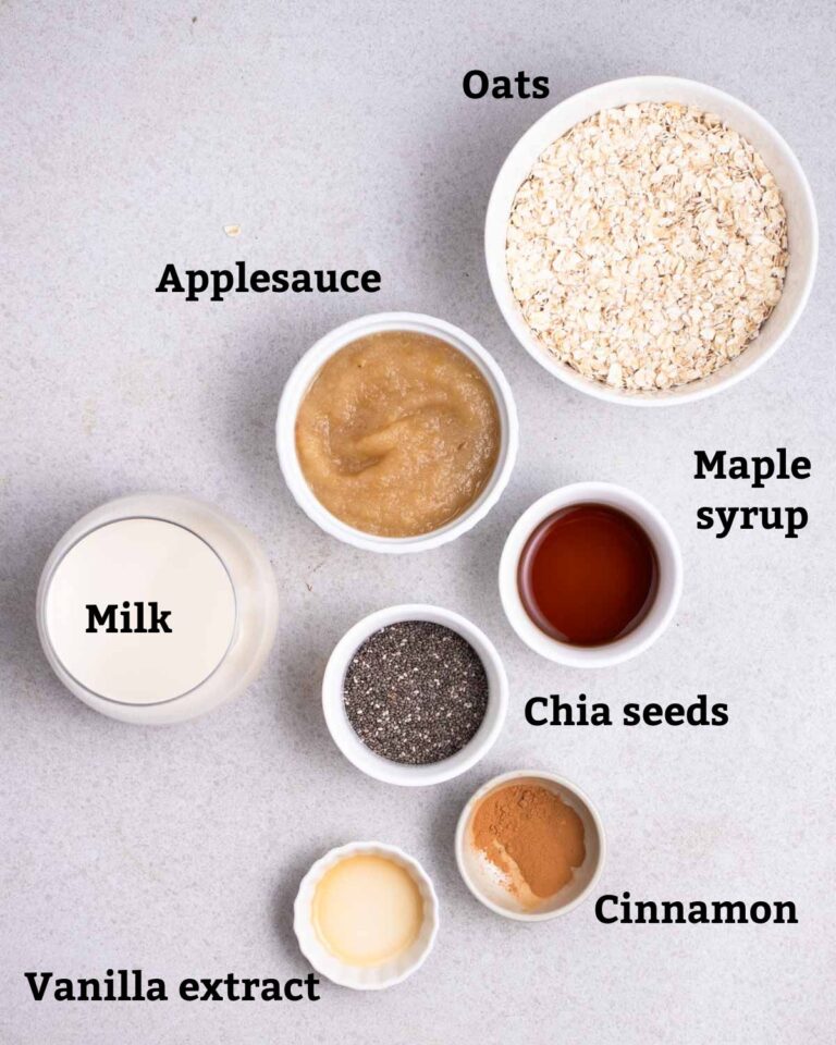 Creamy Applesauce Overnight Oats – My Plantiful Cooking