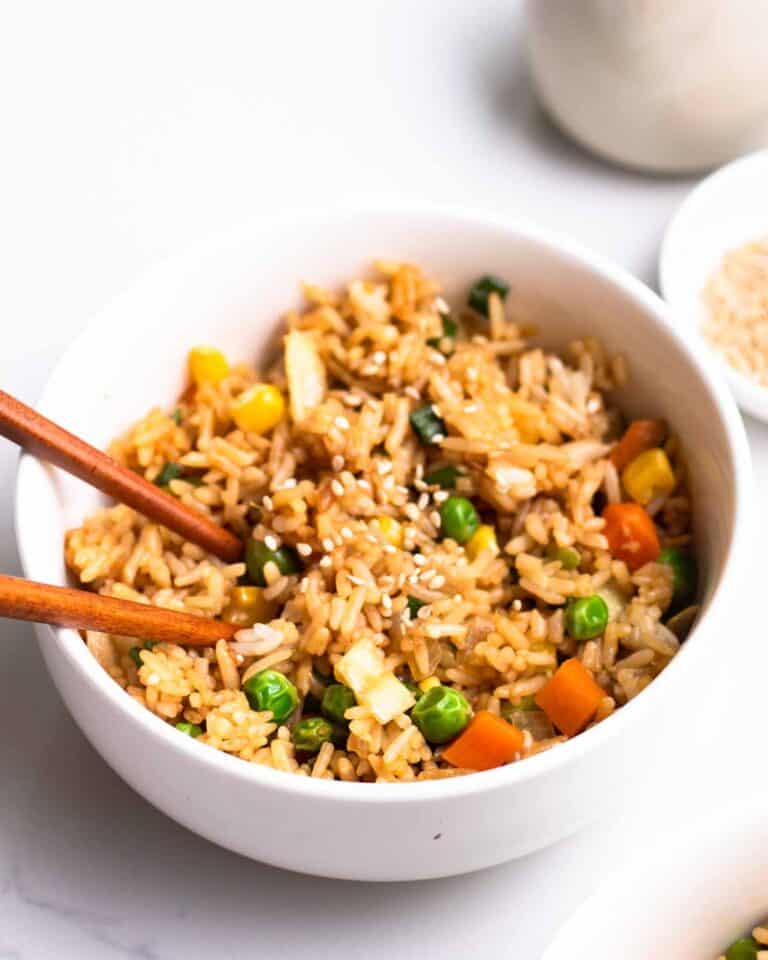 Frozen Vegetable Fried Rice – My Plantiful Cooking