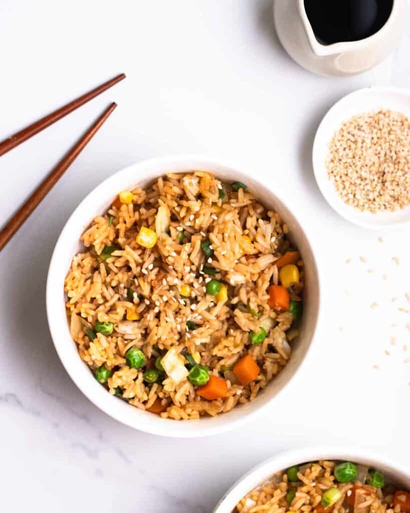 Frozen Vegetable Fried Rice – My Plantiful Cooking