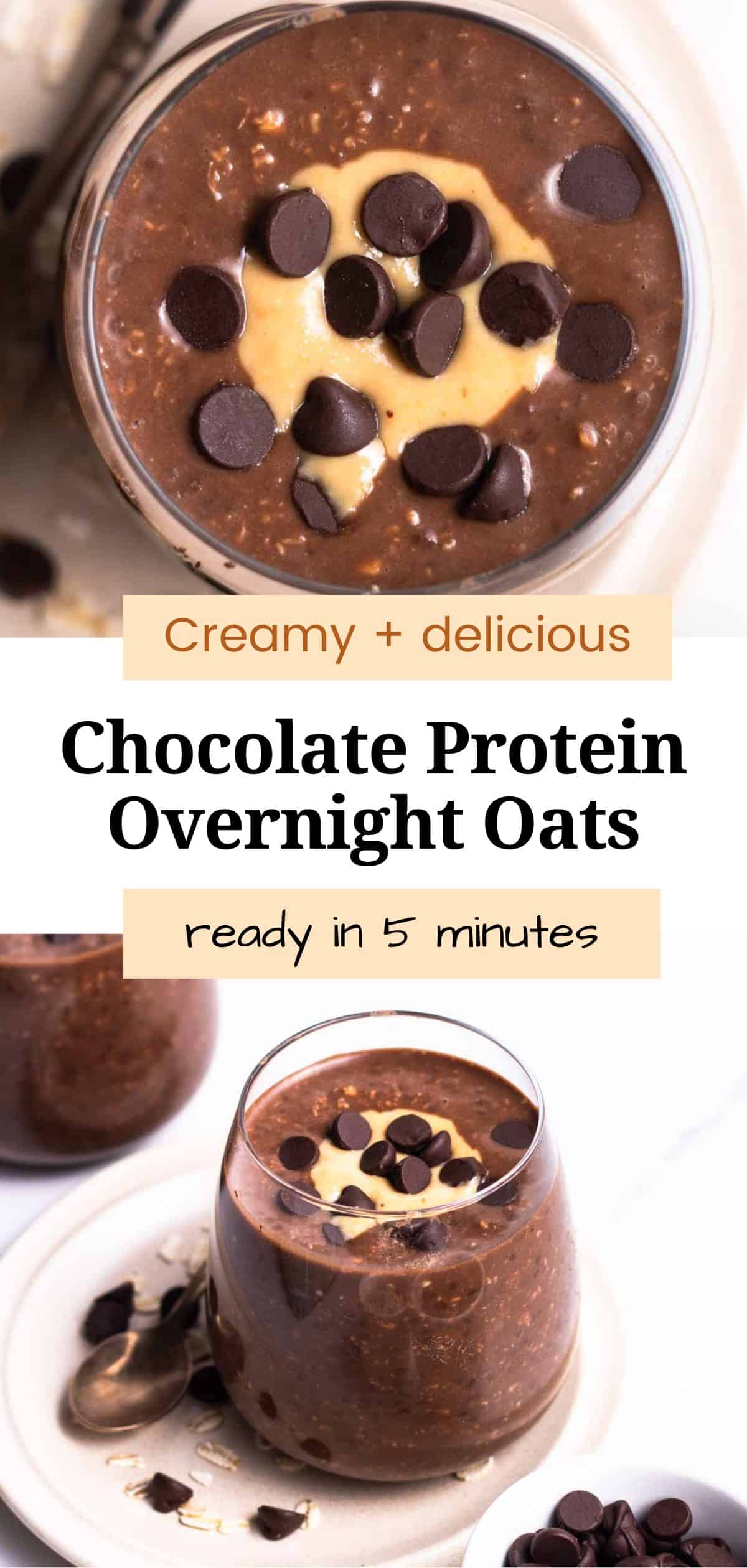 Chocolate Protein Overnight Oats – My Plantiful Cooking