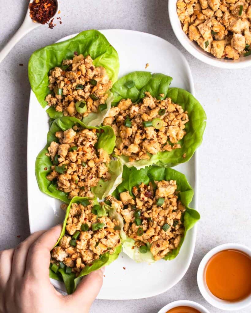 PF Chang's Tofu Lettuce Wraps – My Plantiful Cooking