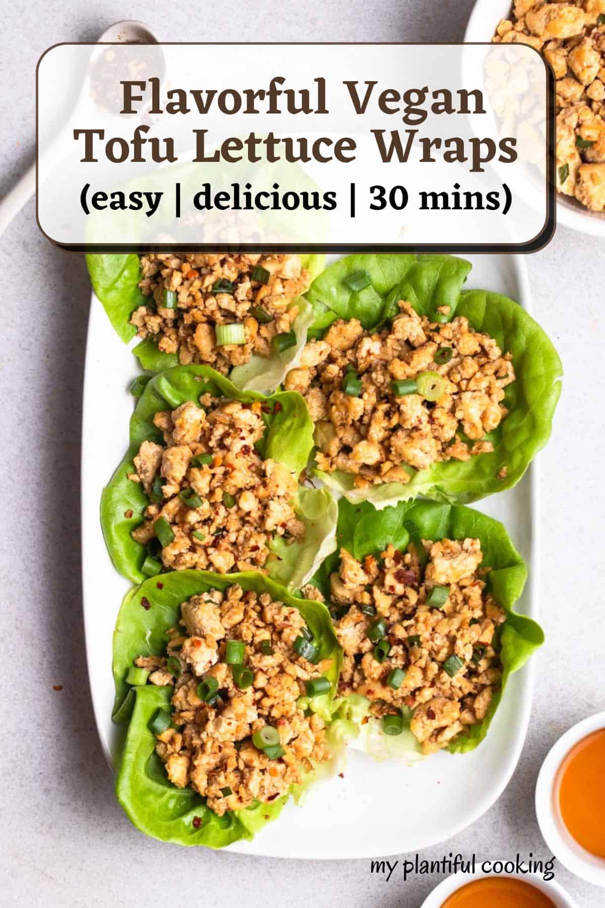 PF Chang's Tofu Lettuce Wraps – My Plantiful Cooking