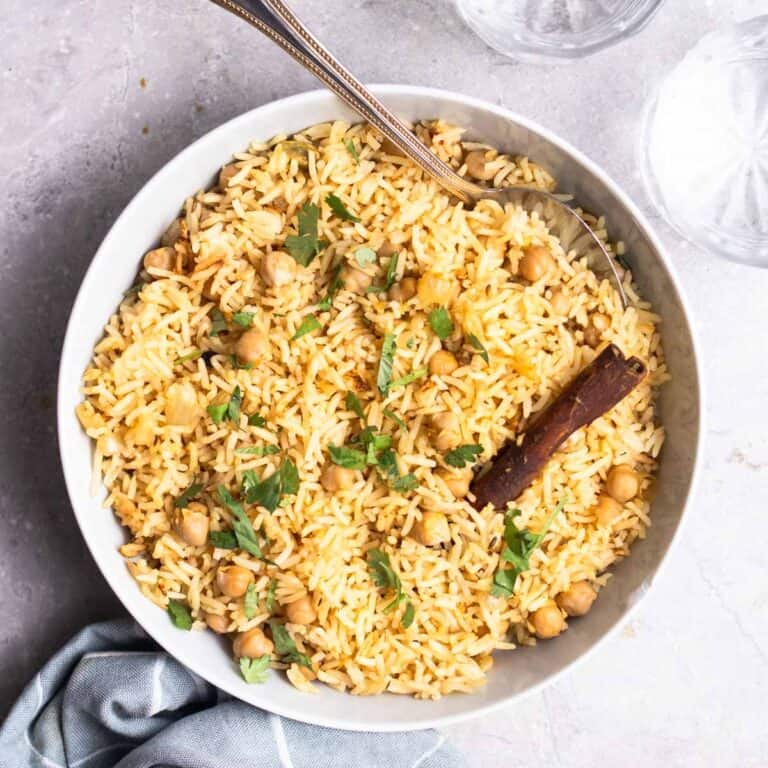 Indian Chickpea and Rice (chana pulao) – My Plantiful Cooking